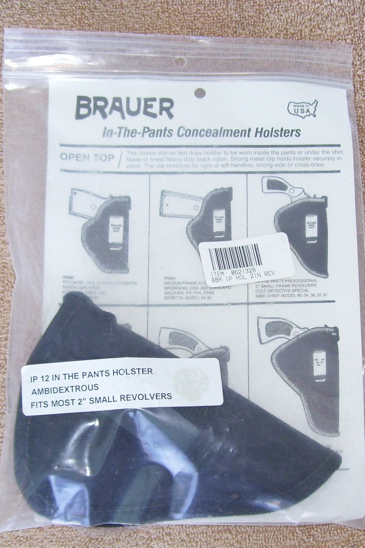 BRAUER Bro`s In-The-Pants Holster IP 12 15703134 - GunAuction.com
