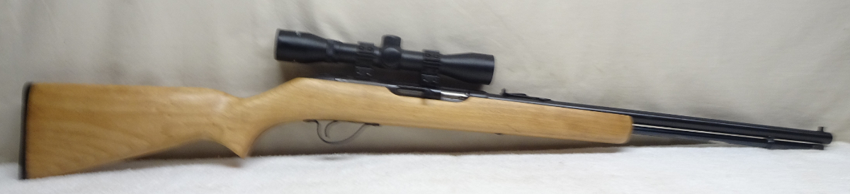 Savage-Springfield Model 187S, 22 caliber, tube fed, semi auto ,scope ...