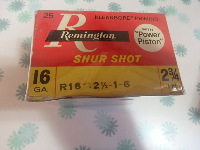Remington FULL 16 GA BOX SHUR-SHOT NO 6 SHOT ORANGE BOX 16 GA 16901188 ...