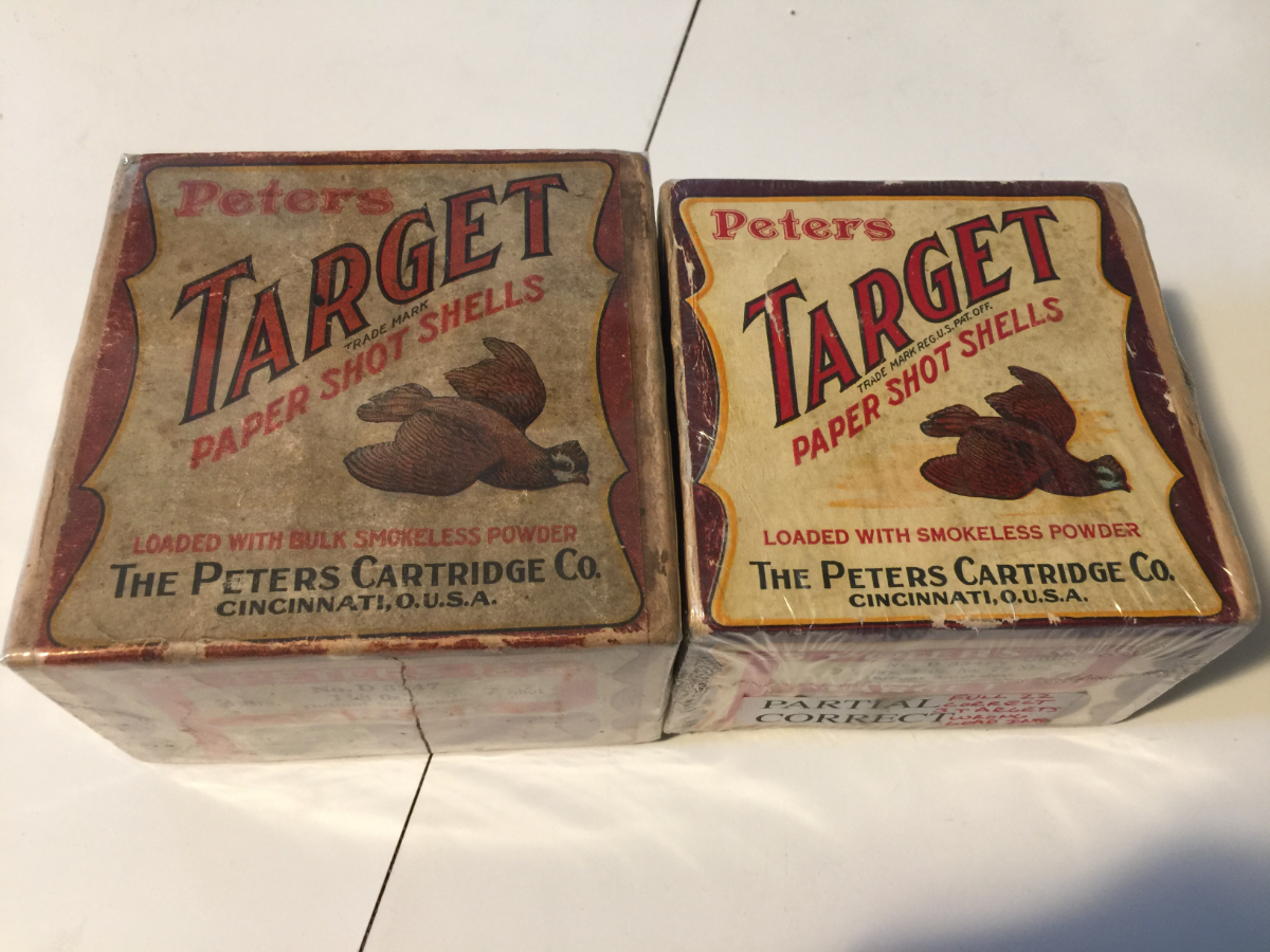 Peters Cartridge Company 2 FULL 2 PC PETERS TARGET QUAIL BOXES. no 7 ...