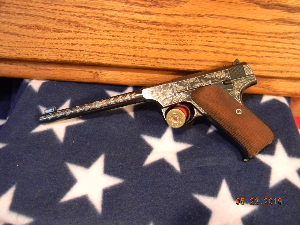 Colt Custom Engraved Woodsman 1934 HV ammo .22 LR 16818891 - GunAuction.com