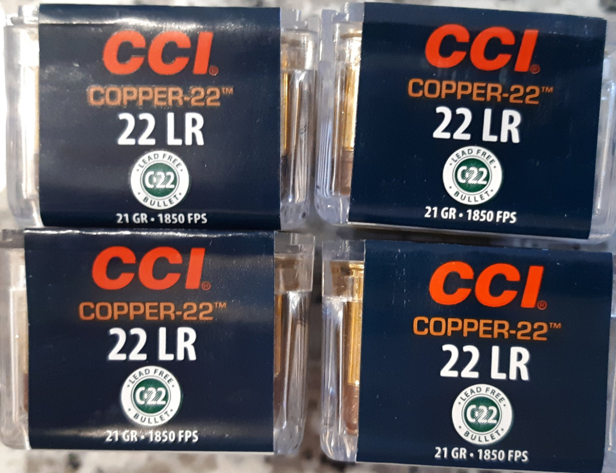 CCI Ammunition 22 Long Rifle Copper-22 21GR Hollow Point #112 .22 LR ...