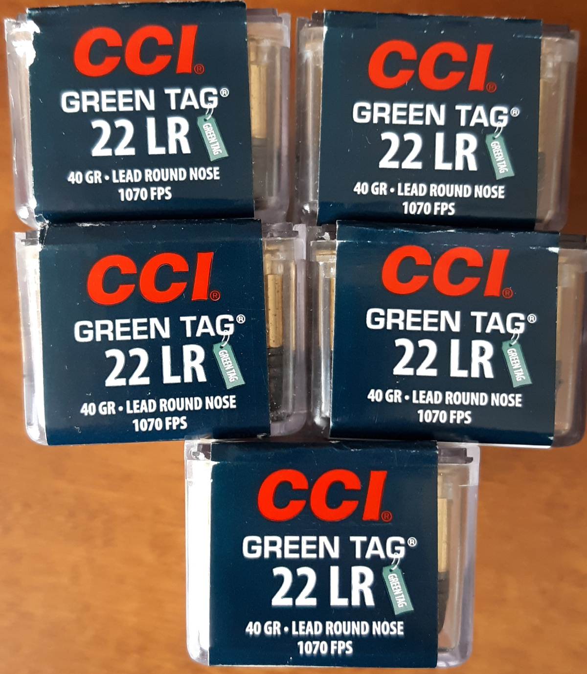 CCI Ammunition .22LR Green Tag Lead Round Nose 40 Grain Competition ...
