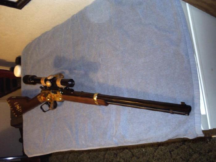Henry Lever Action Rifle, Golden Boy 22 Mag, Scope For Sale at ...