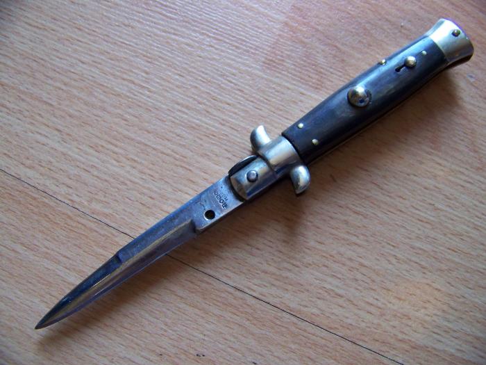 Romo Italian Bone / Horn Handled Switchblade Knife For Sale at ...