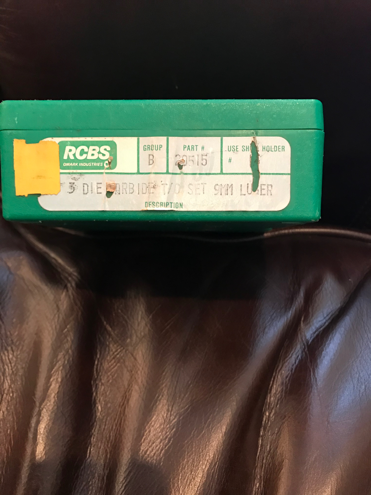 RCBS 3 die set for reloading 9mm rounds, with shell holder 9mm Luger ...