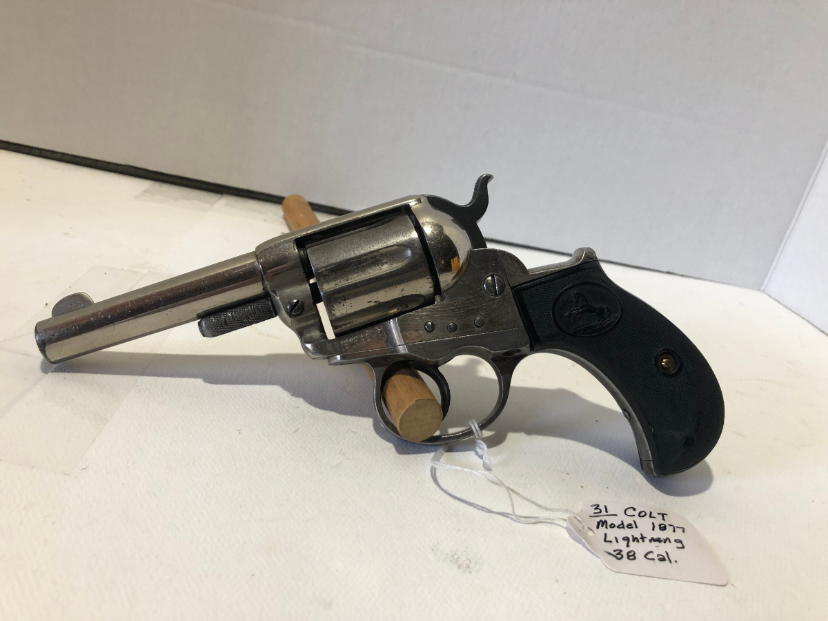 Colt Lightning Model 1877 Double Action, .38 Cal. - 3 1/2 .38 Long Colt ...