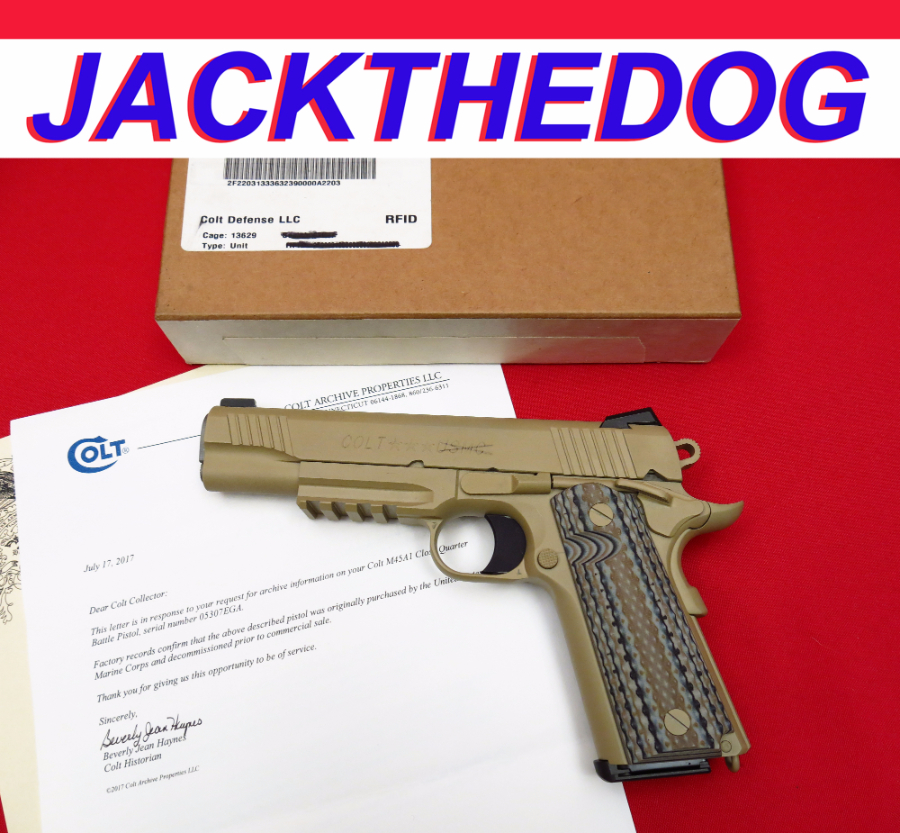 Colt Usmc M45a1 Cqbp U.S. Military 1911 .45 X-Decommissioned, Near New ...