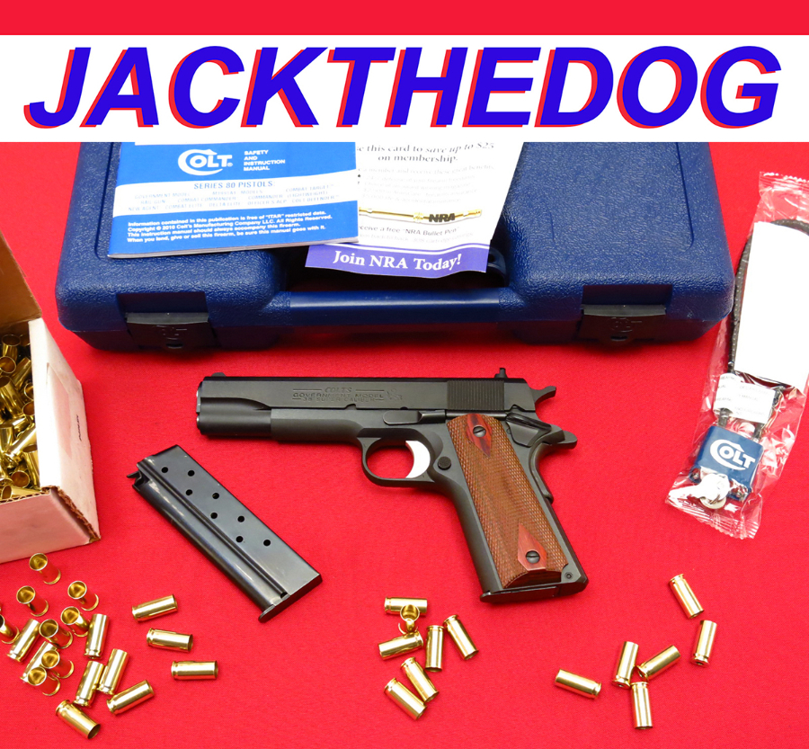 Colt Government Model (Model O) .38 Super...Mint In Box W/ 400+ Brass ...