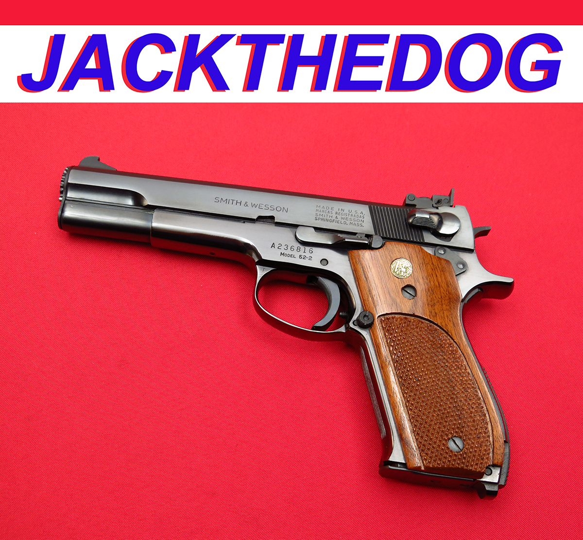 Smith & Wesson MODEL 52-2 ".38 MASTER" TARGET PISTOL...GORGEOUS, AS NEW ...