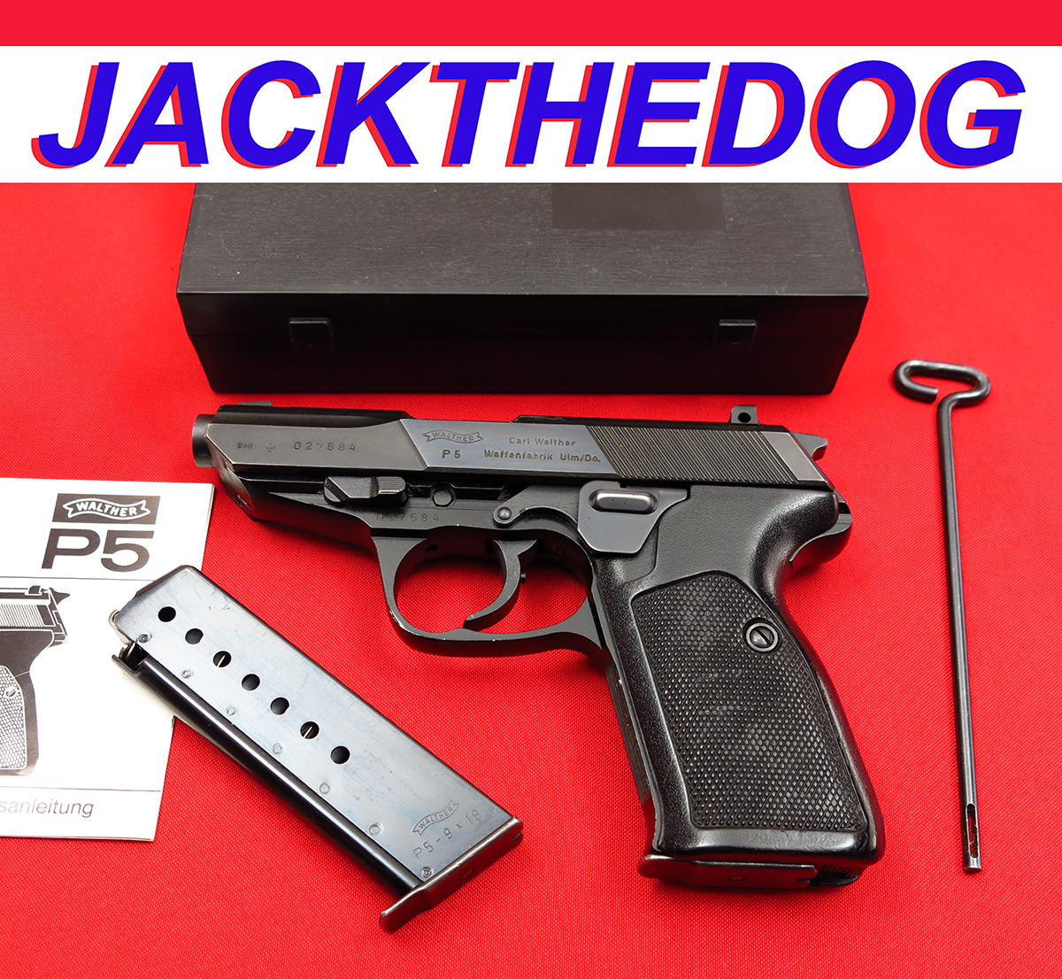 Walther MODEL P5 GERMAN POLICE PISTOL... GOOD SHAPE IN BOX W/ TWO MAGS ...