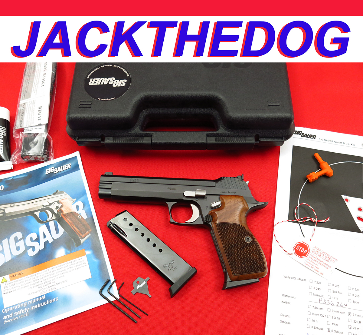 SIG Sauer P210 LEGEND... ADJUSTABLE SIGHTS, MADE IN GERMANY 2014 ...