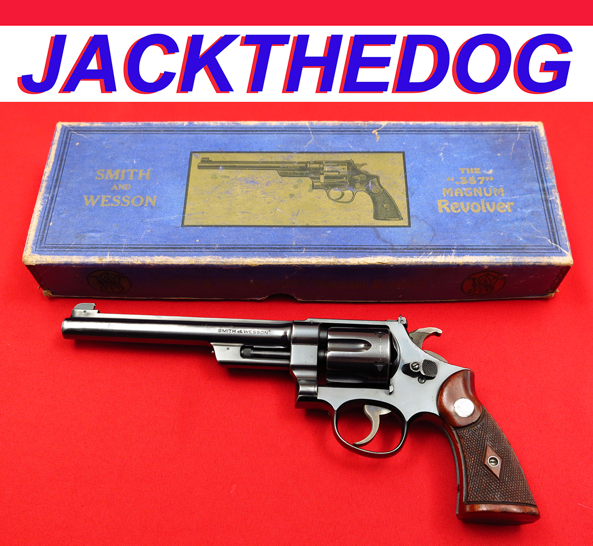 Smith & Wesson .357 REGISTERED MAGNUM... SCARCE 7-1/2" BARREL, HUMPBACK ...