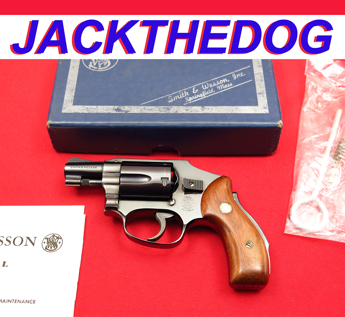 Smith & Wesson MODEL 40 "CENTENNIAL" FLAT LATCH... DAO .38 SNUBBY W ...