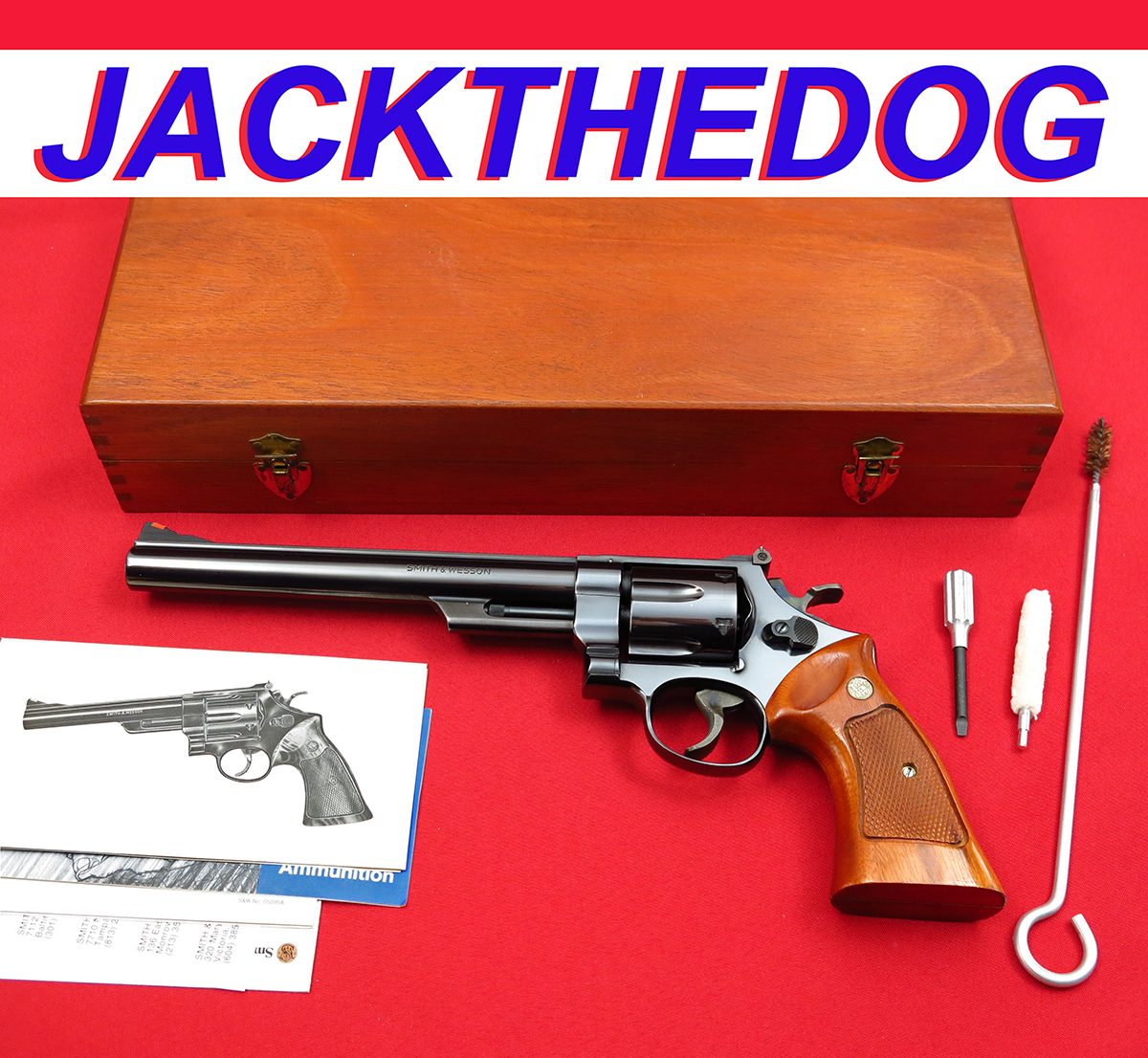 Smith & Wesson MODEL 25-5 .45 COLT...8-3/8" BBL, TARGET HAMMER/TRIGGER/STOCKS... LIKE NEW IN ...