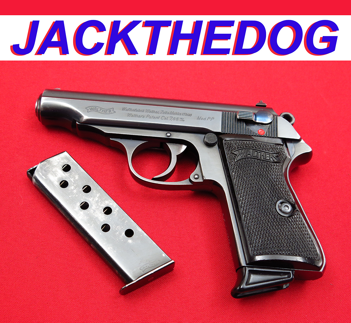 Walther MODEL PP... WW2 NAZI "RFV" REICH FINANCE... MATCHING, ORIGINAL ...