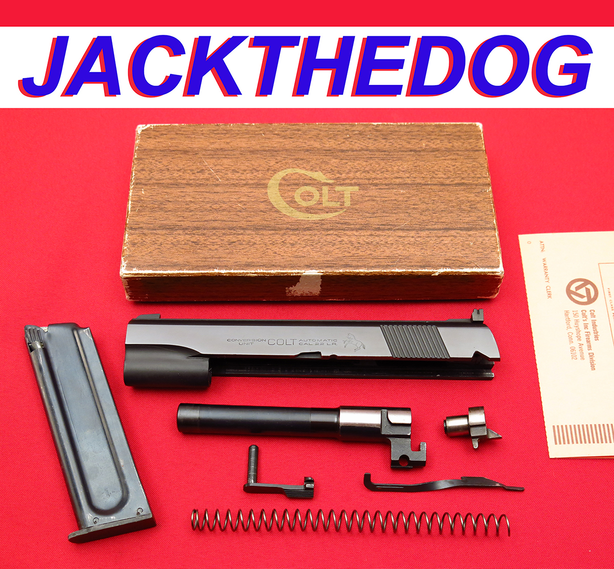 Colt .22 CONVERSION UNIT for 1911/GOVERNMENT MODEL... GOOD SHAPE W/ BOX ...