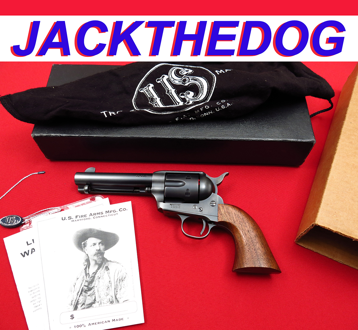 USFA "GUNSLINGER" SINGLE ACTION...4-3/4" BBL, ANTIQUE FINISH, .45LC ...