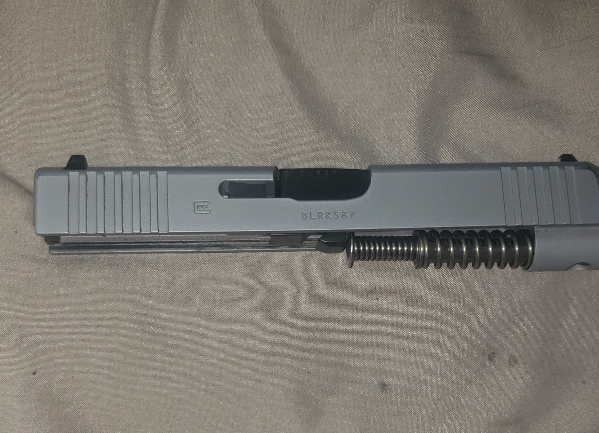 Glock 48 Complete OEM Upper Grey 9mm Luger 17173229 - GunAuction.com