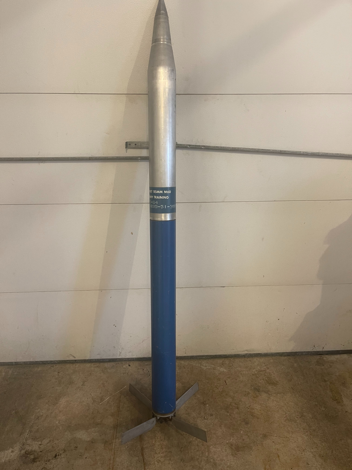 Unknown 115MM M60 dummy training rocket (similar to a Zuni rocket ...