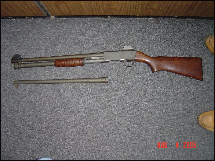Ithaca Model 37 Featherlight Riot Gun For Sale at GunAuction.com - 6869723