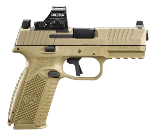 FN, FN 509 MRD, Semi Automatic, 9mm, 4 Barrel, Flat Dark Earth Finish, Fixed Sights, Includes ...