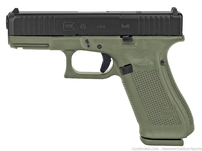 GLOCK 45 G45 MOS GEN 5 BFG HGA 9MM 4.0 IN BBL FS BLACK 5LB 3 17RD MAGS ...
