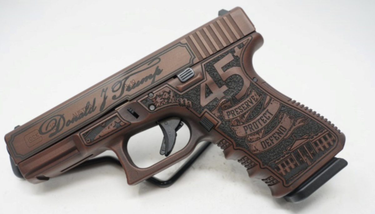 GLOCK 19 GEN 3 "TRUMP 2024" DISTRESSED RED 9MM 15 ROUNDS 9mm Luger ...