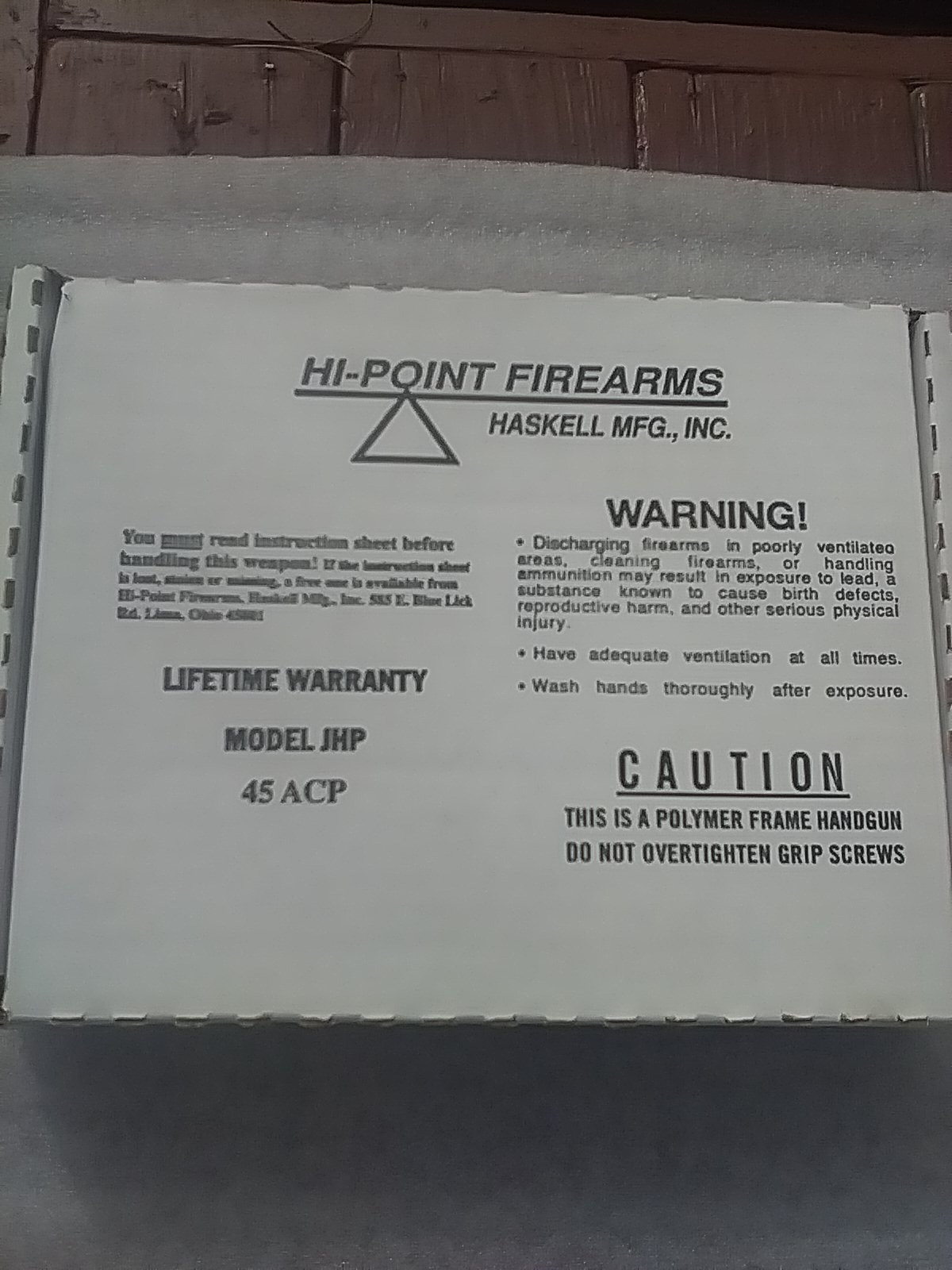 Hi-Point JHP .45 ACP 17270953 - GunAuction.com