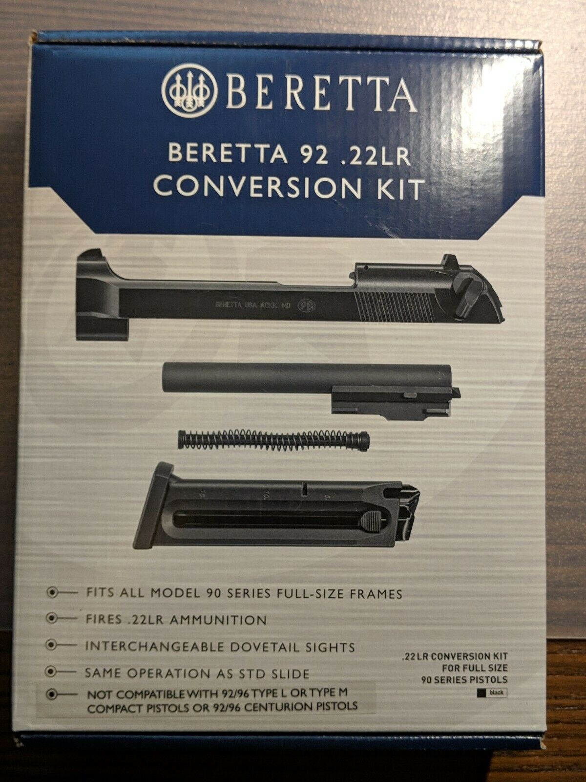 BERETTA 92/96 FS .22LR CONVERSION KIT-NEW .22 LR 16206228 - GunAuction.com