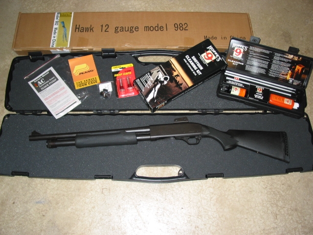 IAC HAWK MD982 12GA 18` PUMP SHOTGUN-COMPLETE PKG 12 GA 17077930 ...