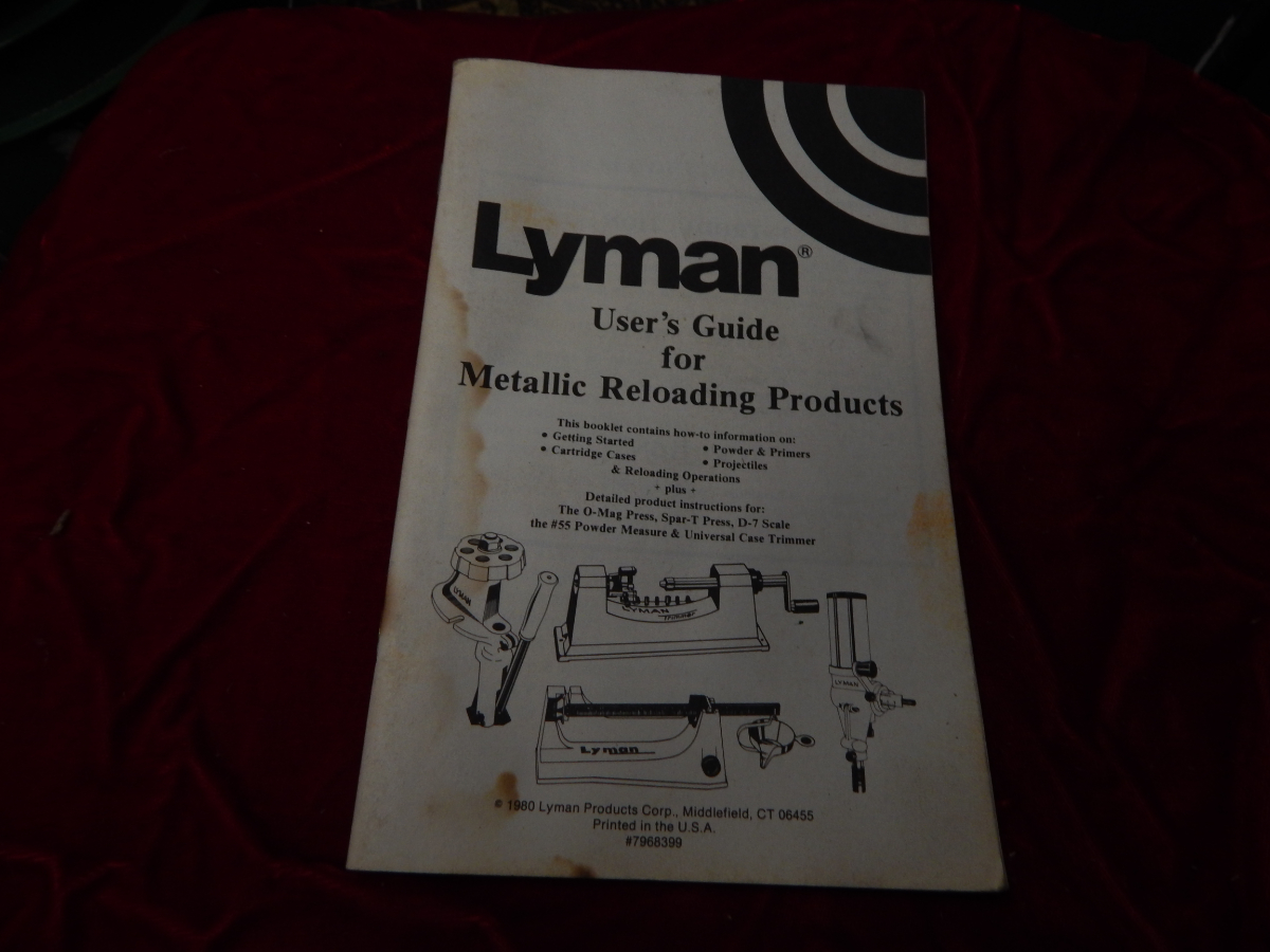 Lyman Metallic Reloading guide..1980 16986797 - GunAuction.com