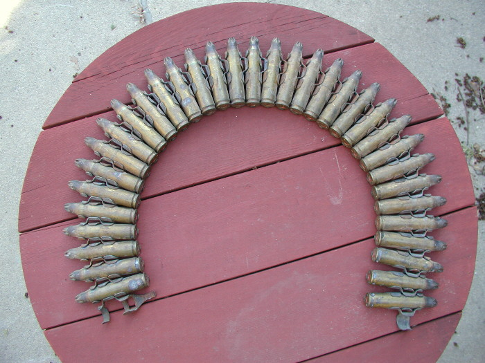 USA Military Belt 50 cal MG Blanks .50 BMG 17160182 - GunAuction.com