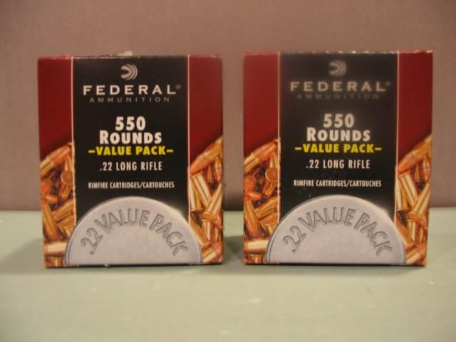 22lr Federal Bulk 2 550 Round Boxes (1100 Rounds) For Sale at ...