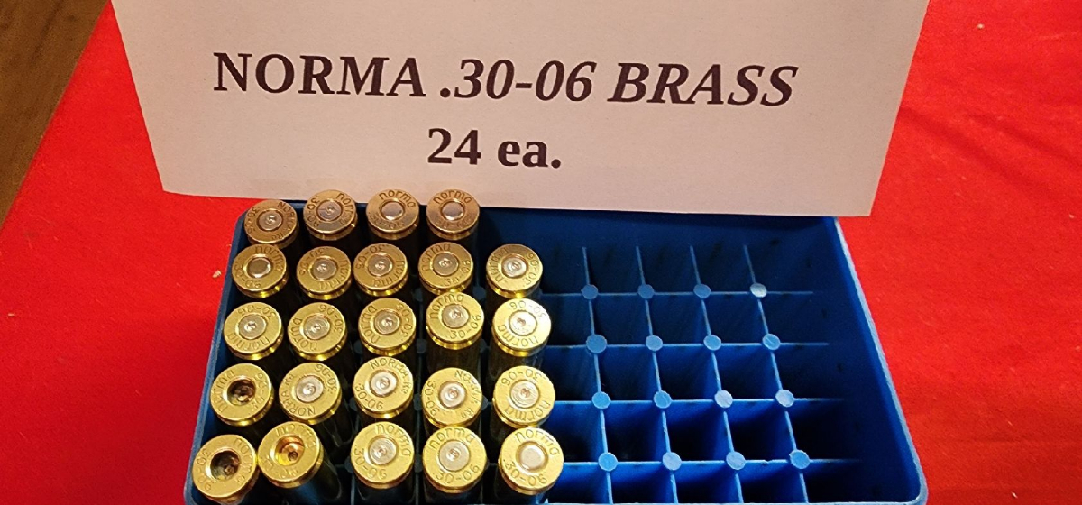 Norma Precision Once fired 30-06 Norma Brass - like new condition .30-06 Springfield 17349994 ...