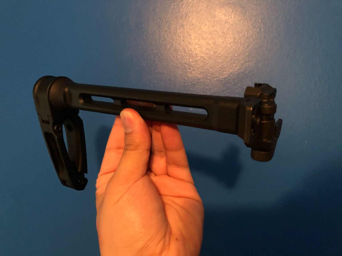 SIG Sauer Folding PCB MPX MCX Brace with a Tailhook MOD 1C 17271073 ...