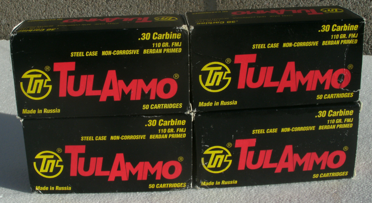 Tul Ammo Four Boxes of .30 Carbine, 200 Rounds, New in Box 17188655 ...