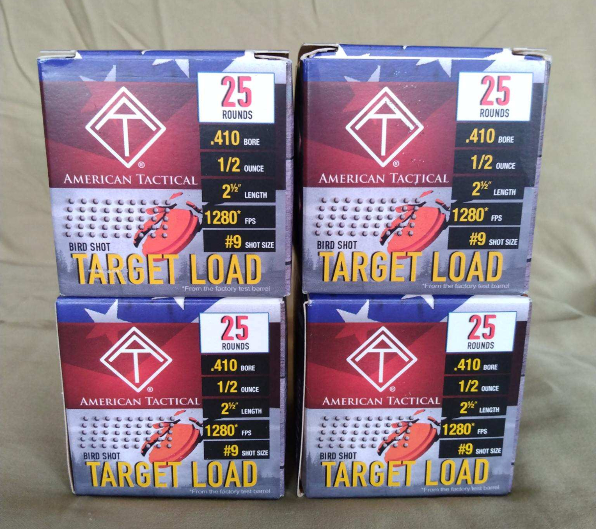 American Tactical Imports ATI Four Boxes, 100 Rounds, .410 gauge 2 1/2 ...