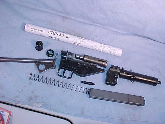 Sten Gun Kit Repair Parts And Tube W Stencil Mark 3 Set For Sale at ...