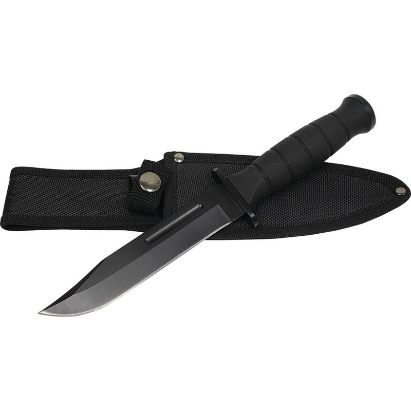 Maxam 10- 1/2" Fixed Blade Hunting Knife w/Sheath 14443947 - GunAuction.com