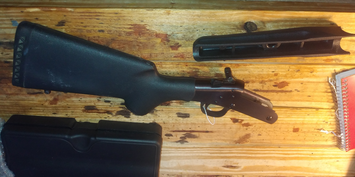 Harrington & Richardson H&R Handi Rifle receiver, SB2, with youth stock ...