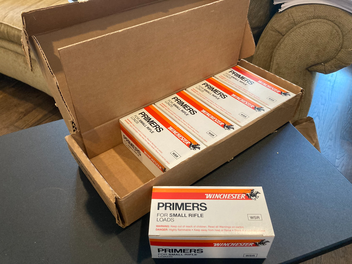 Winchester Small Rifle (WSR) Primers - 5000 count Small Rifle Primer ...