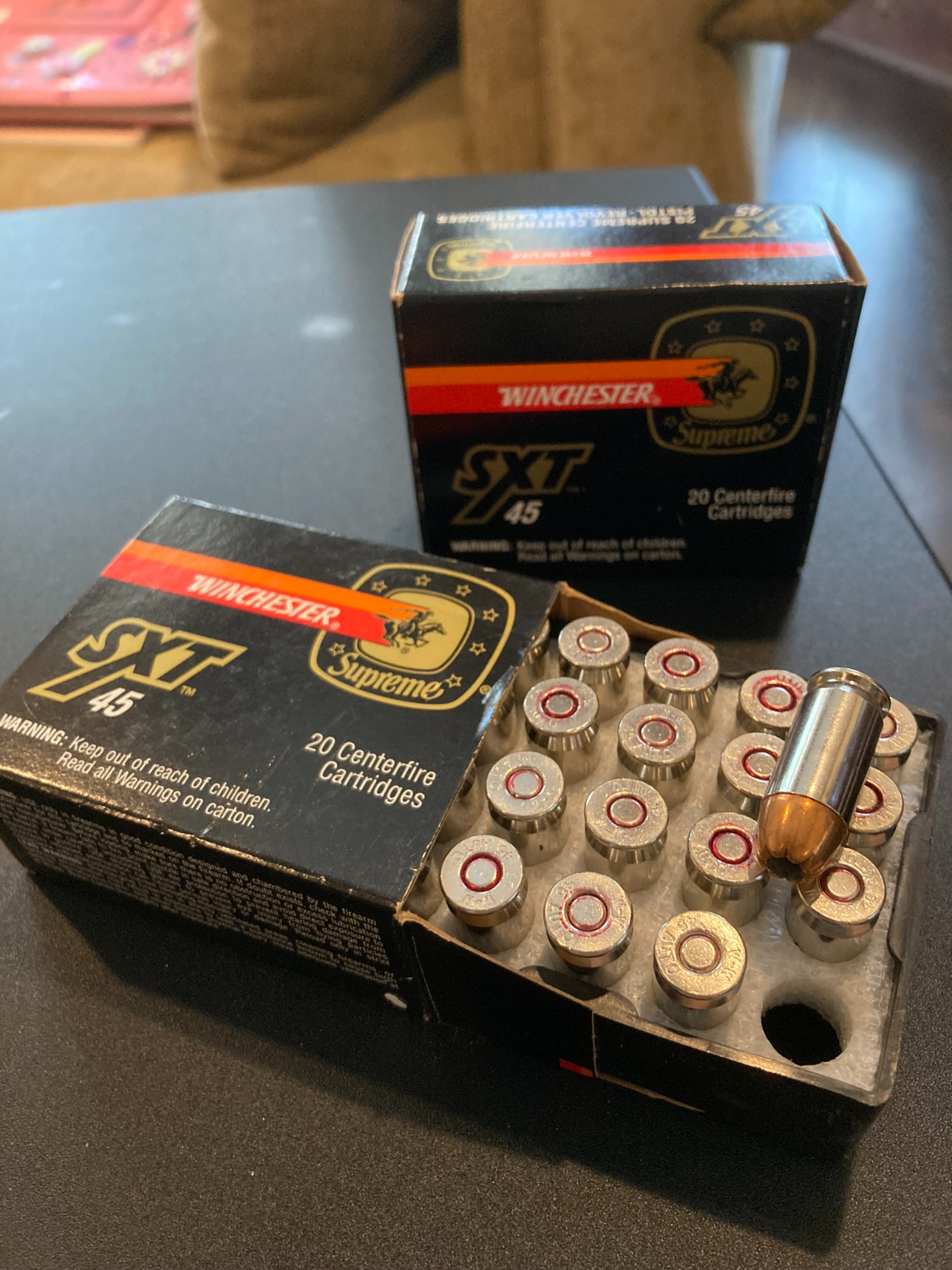 Winchester SXT .45 ACP 230 Gr. - 40 rounds (2 boxes of 20) 17211165 ...