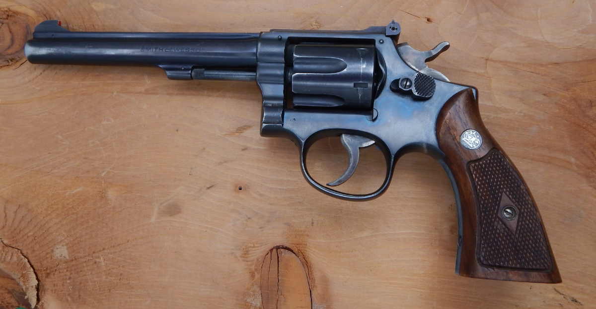 Smith & Wesson "K 22" Made in 1948, 6" BBL, With Original Holster .22 ...