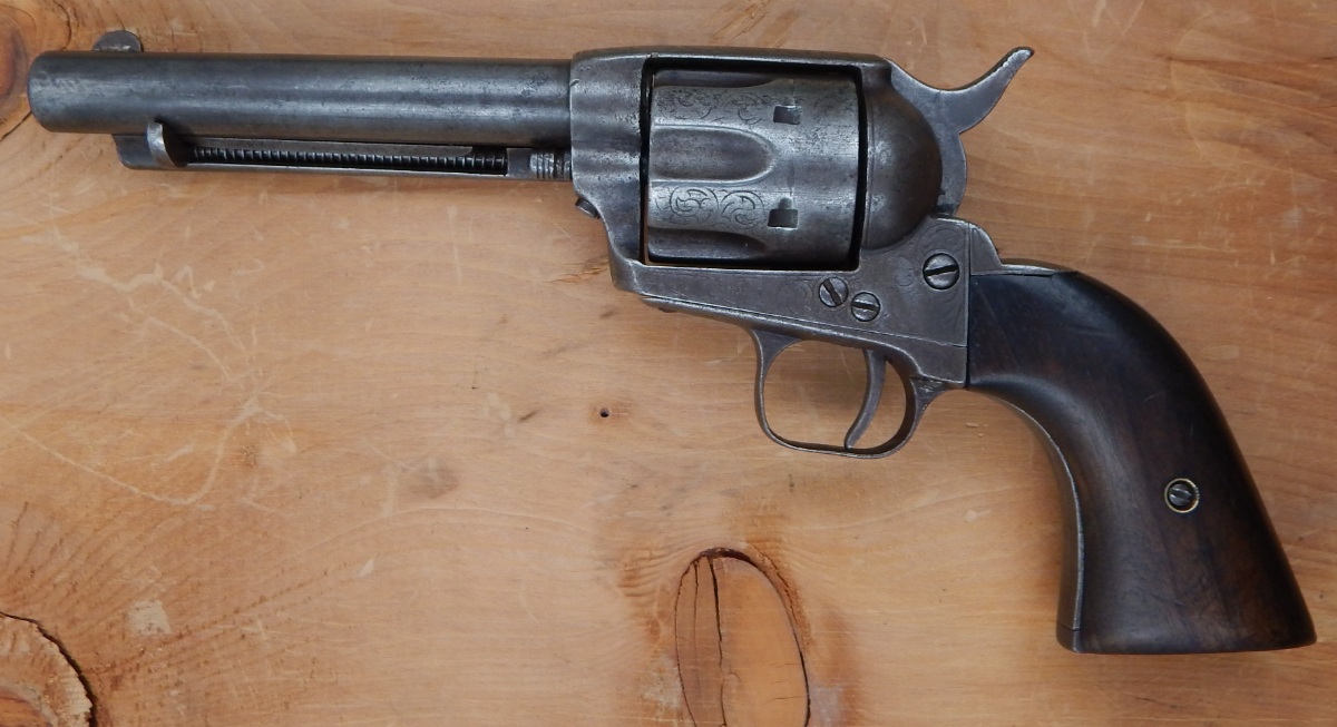 Mexican Colt SAA, 44-40 Caliber, Engraved, ANTIQUE NO FFL Required .44 ...