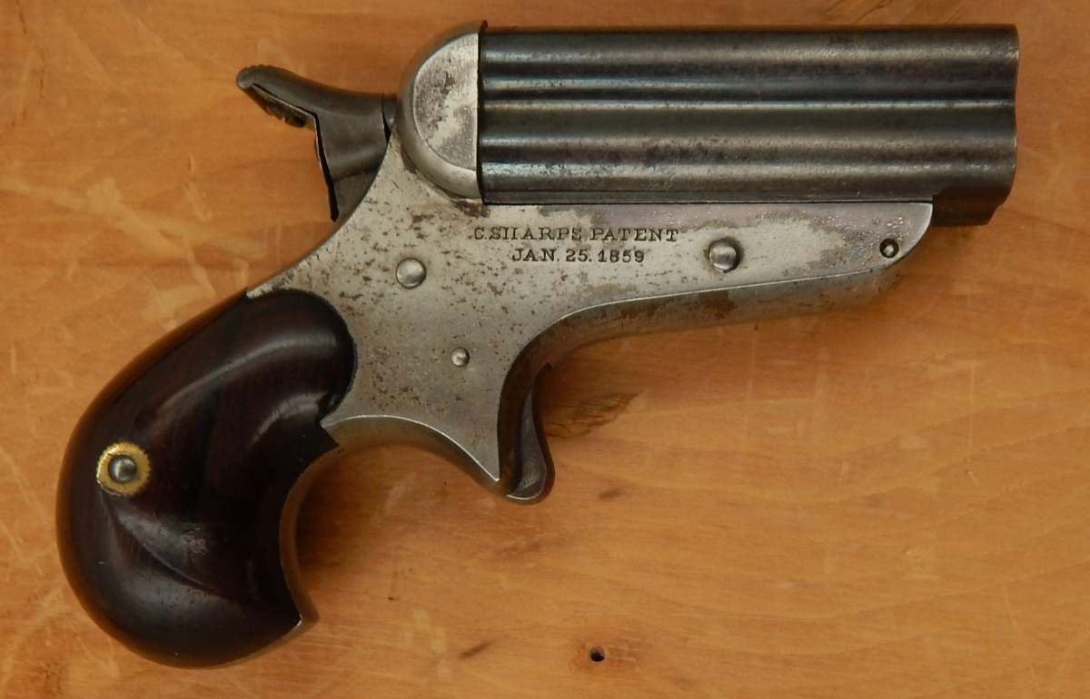C. Sharps Model 4 Pepper Box Pistol, ANTIQUE .32 S&W Long 17361503 ...