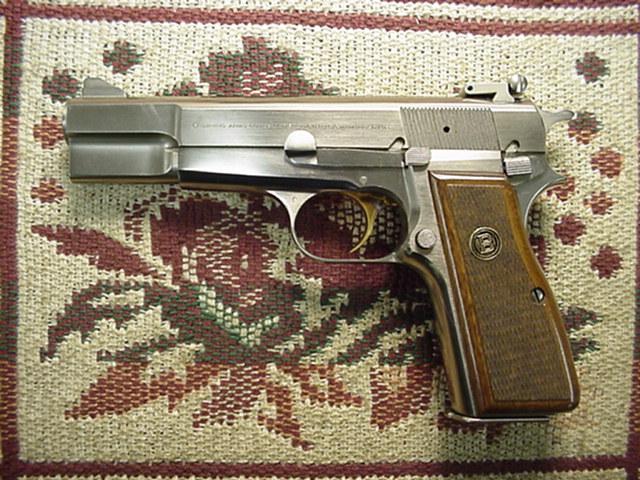 Browning (Fn) Hi Power, Nickel Finish, 9mm, Adjustable Sights For Sale ...