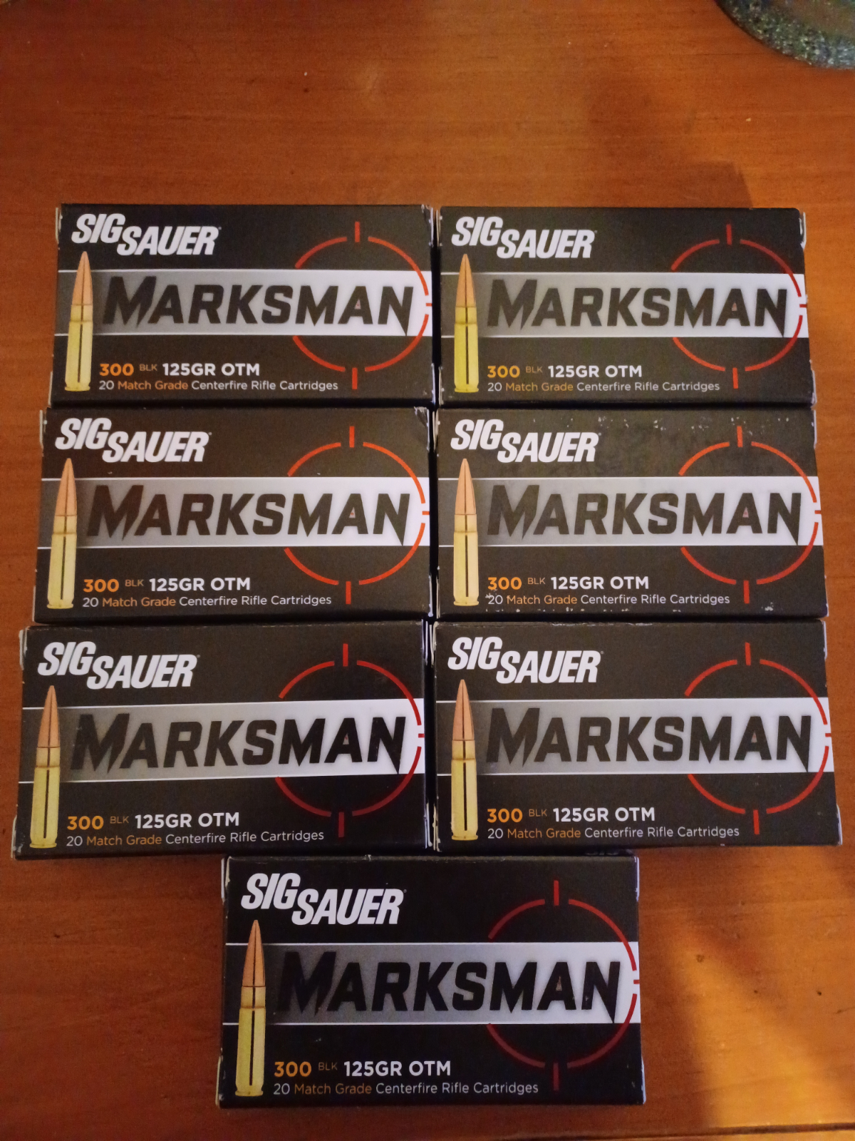140 Rounds of SIG Sauer Marksman 300BLK - 125GR OTM Match Grade Ammo ...