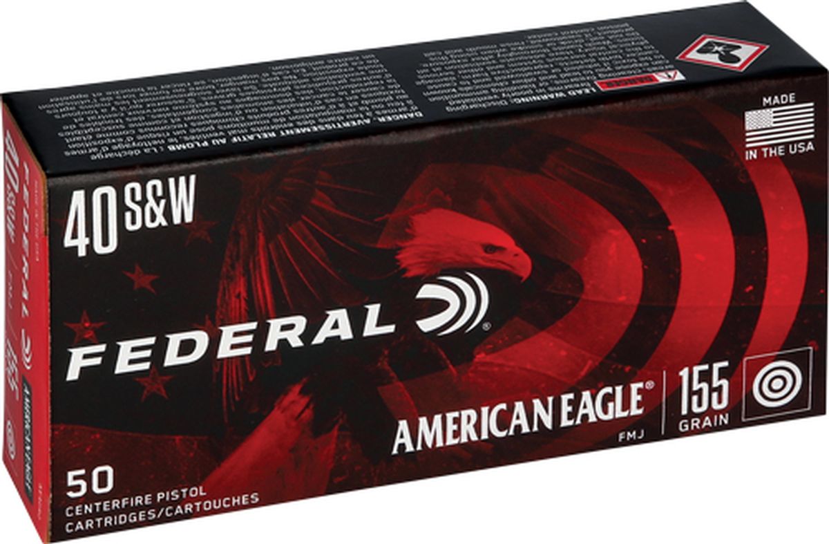 Federal Premium Ammunition Federal AE40R2 American Eagle 40 S&W 155 gr ...