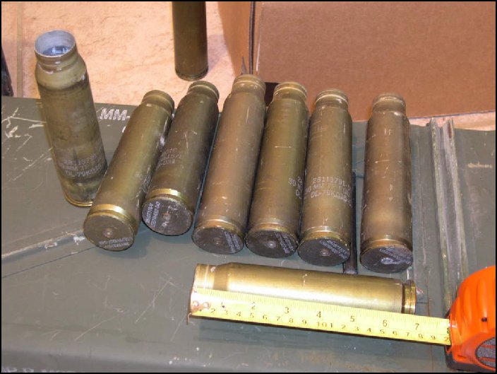 (3) 30mm Tp Pgu-15 Shells (Case Only) For Sale at GunAuction.com - 7519949